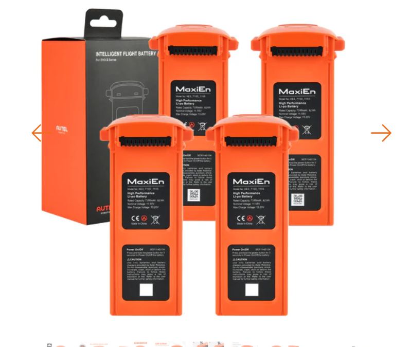 Autel Robotics EVO II Drone Battery 7100mAh – Orange - Autelstoreperu